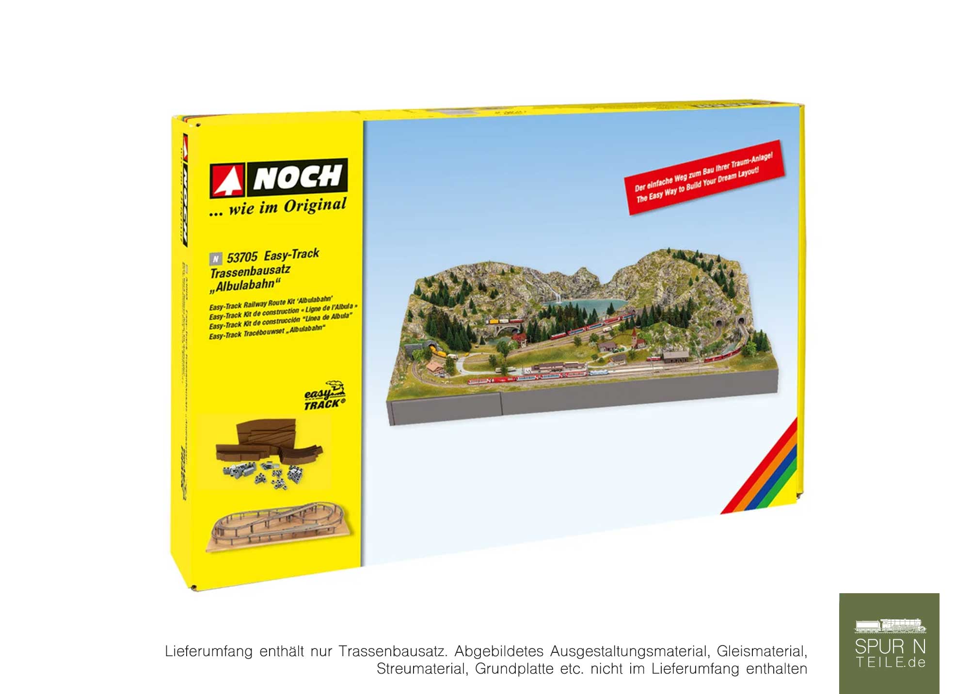 Spur-N-Teile.de - Der Spur-N-Spezialist - Noch - 53705 - Easy-Track Trassenbausatz „Albulabahn“